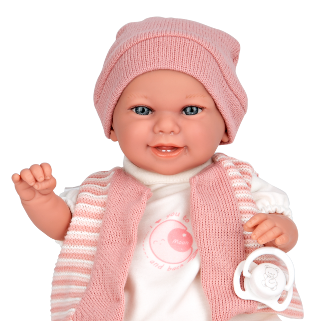 Pink Babyto Elegance doll with laugh mechanism - Muñecas Arias
